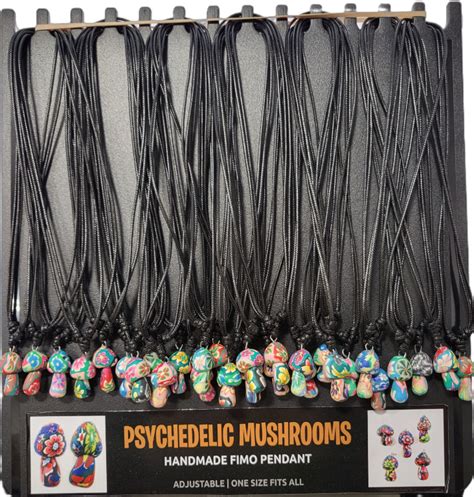 Psychedelic Mushroom Pendant With Display Jonpaul Ts