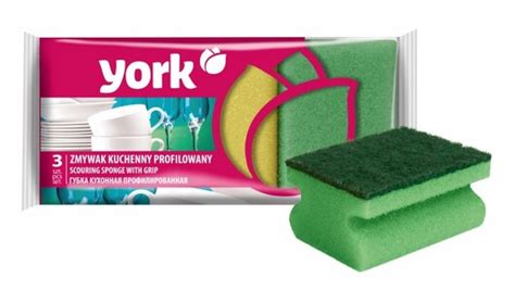 Губки для мытья посуды York профильные 3 шт с бесплатной доставкой на ...