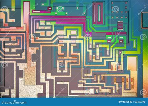 Extreme Close Up Of Silicon Micro Chip Stock Image Image Of Equipment Closeup