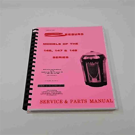 Seeburg 146 147 148 Series Deluxe Service Manual R 265 Victory Glass