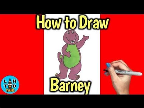 How To Draw Barney Art Lesson YouTube In 2023 Art Lessons Drawings Barney The Dinosaurs