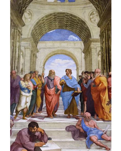 The School Of Athens The Figures At The Centre Of The Building A Hub