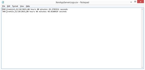 Quickpost Logging Xenapp Server Session Durations