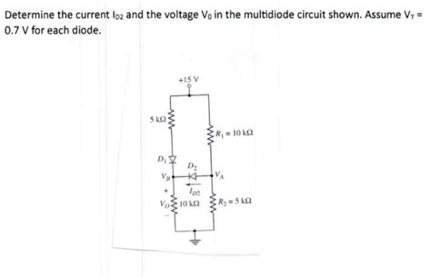 Solved Determine The Current Id2 And The Voltage V0 In The