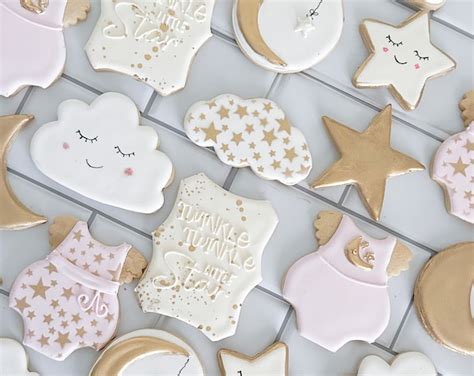 Twinkle Twinkle Litte Star Royal Icing Cookies 1 Dozen Etsy