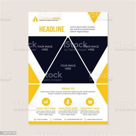기업 비즈니스 연례 보고서 브로셔 플라이어 디자인 전단지 커버 프리젠 테이션 추상 기하학적 배경이 있는 전단지입니다 0명에 대한 스톡 벡터 아트 및 기타 이미지 Istock