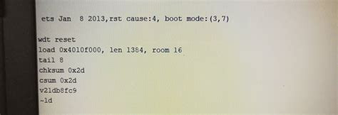 Esp8266 Serial Monitor Error Message Arduino Stack Exchange