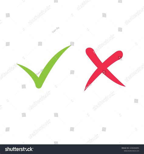 Stylish Check Mark Icon Set Green Stock Vector Royalty Free 2206466891 Shutterstock