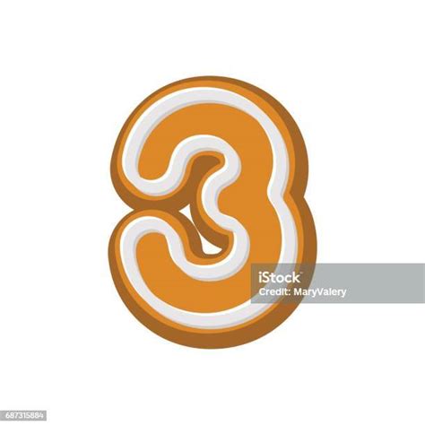 3 번 진저 폰트입니다 박하 꿀 케이크 Abc 3 쿠키 알파벳입니다 레터링 비스킷 문자에 대한 스톡 벡터 아트 및 기타 이미지 문자 미국 벡터 Istock