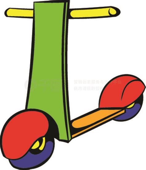 风格免抠元素推滑板车图标在卡通风格的孤立矢量图中的图标。推滑板车图标，图标卡通模板免费下载eps格式386像素编号41597674 千图网