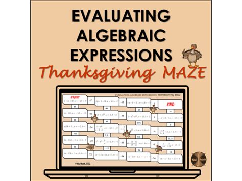 Simplifying Evaluating Algebraic Expressions Activities Bundle Teaching Resources