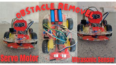 How To Make Obstacle Removal Robot Using Servo Motor And Ultrasonic
