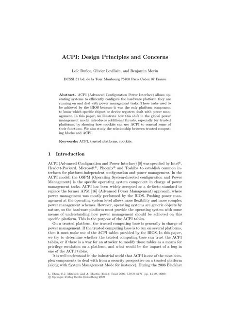 Pdf Acpi Design Principles And Concerns Ssi Gouv Fr · Pdf Fileacpi