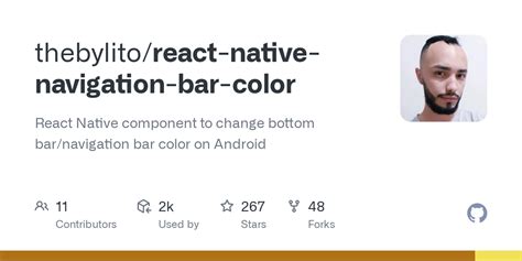 Github Thebylito React Native Navigation Bar Color React Native Component To Change Bottom