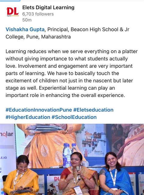 Vishakha Gupta Posted On Linkedin