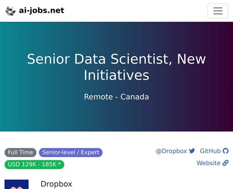 Hiring Senior Data Scientist New Initiatives Remote Raimljobs