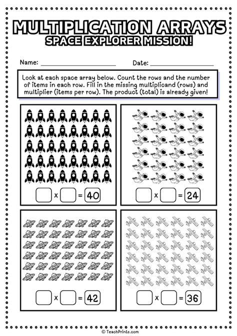 Free Printable Multiplication Worksheets With Arrays Multiplication