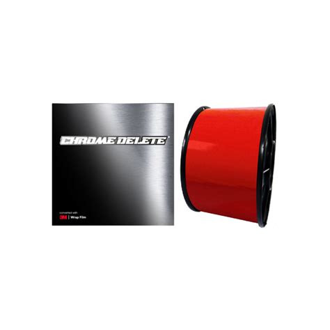 Chrome Delete Hotrod Red Gloss M X Cm M Wrap Film Series CHROME DELETE Chrome