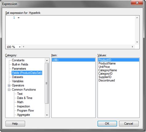 How To Add A Hyperlink To RDLC
