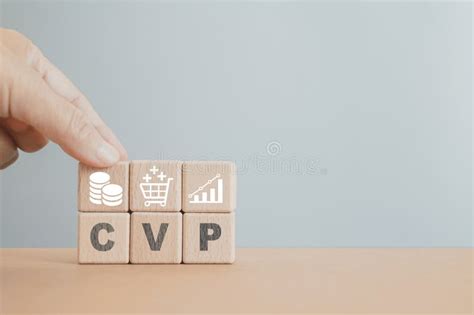 Cvp Text And Graph On Wooden Cube Blocks Cost Volume Profit