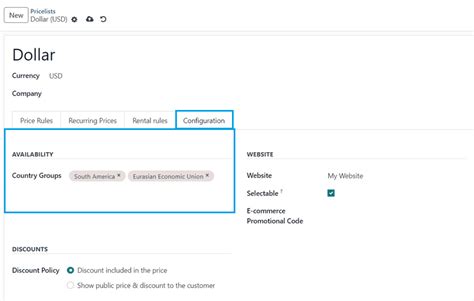 An Overview Of PriceLists In The Odoo Sales App