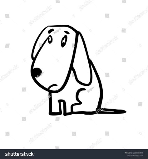 Sad Cute Animal Drawing