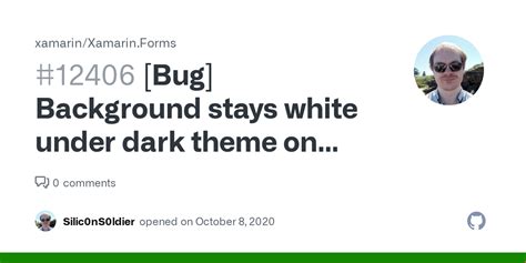Bug Background Stays White Under Dark Theme On Ios · Issue 12406
