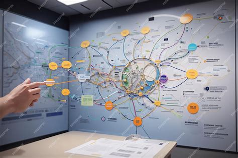 premium ai image futuristic classroom mind maps visualizing complex