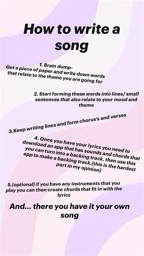 How To Write A Song For Beginners Artofit