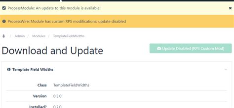 How Do I Block A Module From Checking For Updates General Support ProcessWire Support Forums