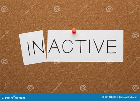 Active Inactive Concept Stock Photo Image Of Energy