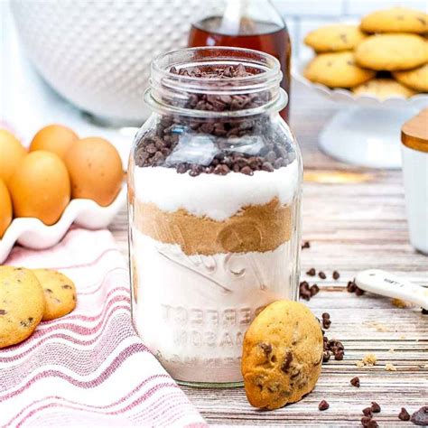 Mason Jar Recipes Mixes Chocolate Chip Cookie Mix Recipe For Mason Jar