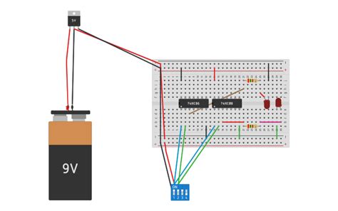 Circuit Design Half Adder Circuit Tinkercad