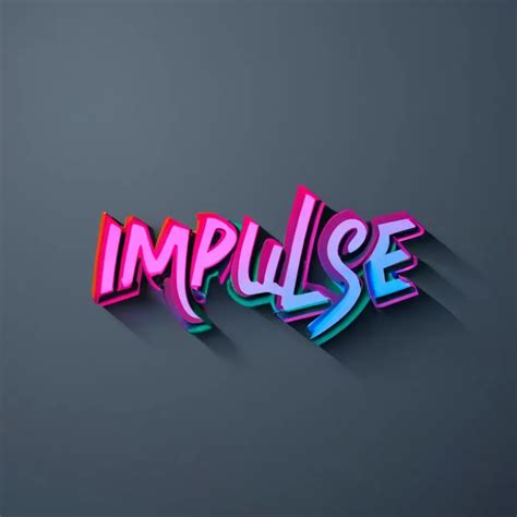 Logo Design For Impulse Geometric Graffiti Neon Typography For The Technology Industry Ai Logo