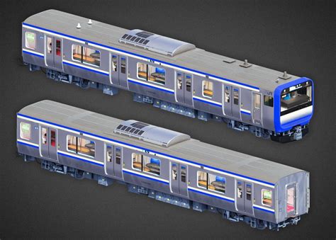 Rigged Japanese Train E235 1000 Yokosuka Sobu Line 3d Model Rigged Cgtrader