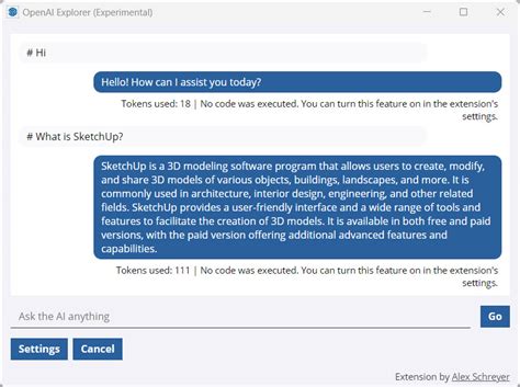 OpenAI Explorer Experimental By As
