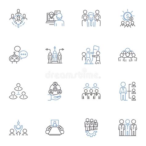 Performance Optimization Line Icons Collection Efficiency Optimization Productivity