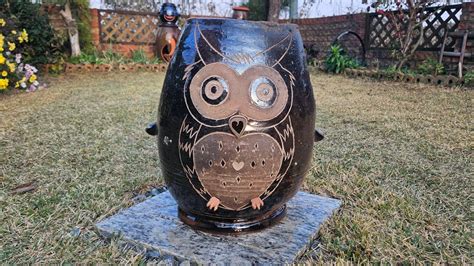 부엉이 옹기항아리 조각 겨울밤아리tv항아리 전원생활 간강 하세요 Youtube
