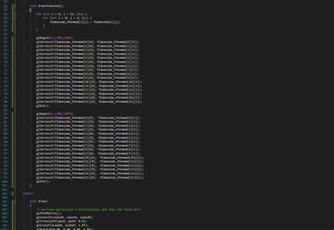 I Am Using C OpenGL I Am Drawing 5 Flakes And I Chegg Com