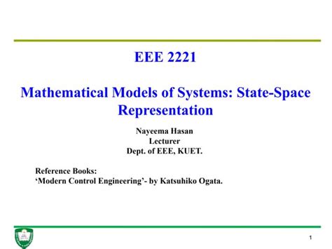 3 State Space Representation Of Systems Pdf Physics Science