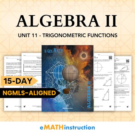 Trigonometric Functions Algebra Ii Unit Circle Defining The Sinecosine