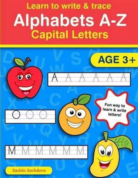 Learn To Write And Trace Alphabets A Z Capital Letters By Sachin Sachdeva Englis 3112