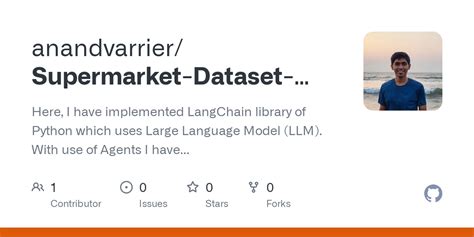 Github Anandvarriersupermarket Dataset Analysis Using Langchain Here I Have Implemented