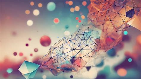 Wireframe Geometric Connectivity Network Tech Background Concept Abstract Wireframe Line And