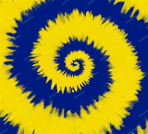 Navy Blue Golden Yellow Tiedye Swirl Digital Paper Background Pattern