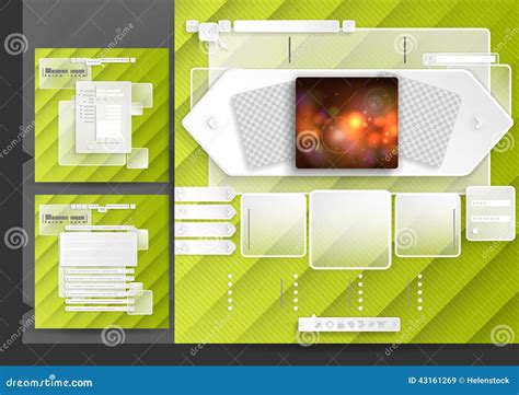 website design template menu elements stock vector illustration of shape canvas 43161269