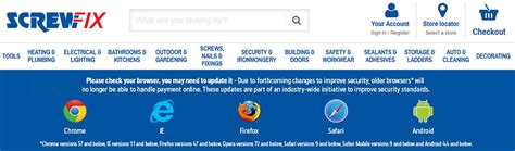 online payments no longer accepted for older browsers tech policy
