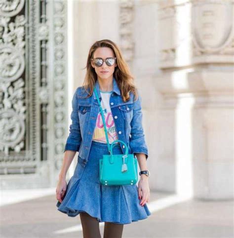 کت و دامن جین A Line Denim Skirt Daily Fashion Inspiration Fashion