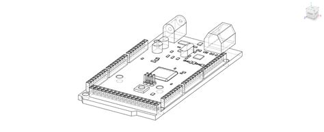 Arduino Mega D Model Fbx Obj Skp Stl Png Free D