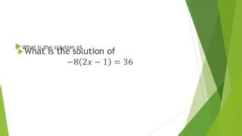 Solving Multi Step Equations Powerpoint By Msmathtastic Tpt